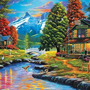 Buffalo Games - Days to Remember - Dewie Hollow - 500 Piece Jigsaw Puzzle , Orange, Yellow, Green , 21.25"L X 15"W