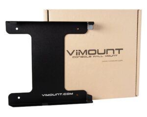 vimount wall mount metal holder compatible with playstation 4 ps4 classic/fat (first version) in black color