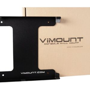 ViMount Wall Mount Metal Holder Compatible with PlayStation 4 PS4 Classic/Fat (First Version) in Black Color