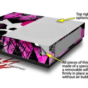 WraptorSkinz Decal Vinyl Skin Wrap Compatible with Xbox One S Console and Controllers - Pink Diamond Skull