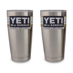 yeti rambler stainless steel 20oz,set of 2