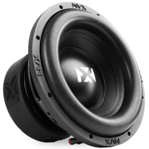 nvx vsw84v2 8" 500 watt peak (250w rms) dual 4-ohm vs-series version 2 car subwoofer