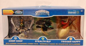 skylanders imaginators champions combo pack (chop chop, stealth elf, and trigger happy)