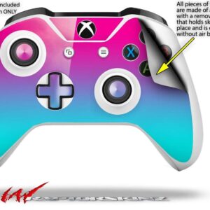 WraptorSkinz Decal Vinyl Skin Wrap compatible with XBOX One S/X Controller - Smooth Fades Neon Teal Hot Pink (CONTROLLER NOT INCLUDED)