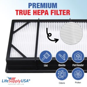 lifesupplyusa hepa filter replacement and 2 odor pre-filters compatible with honeywell hrf-cp2 pet clean air models hht-013 hht-016