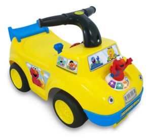 sesame street elmo school bus ride-on, 12 months to 36 months