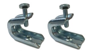 fireplace damper stop, damper flue clamp, or safety lock - set of 2