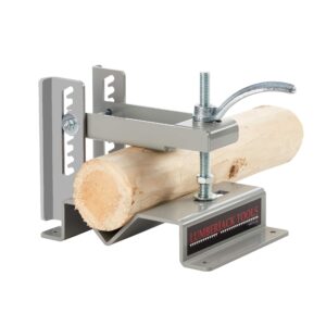 lumberjack tools log lock 1-1/2" - 4-1/2" logs, log holder - log vice (ll1545), grey