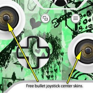 WraptorSkinz Decal Vinyl Skin Wrap compatible with XBOX One S/X Controller - Scene Kid Sketches Green (CONTROLLER NOT INCLUDED)