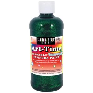 sargent art art-time washable glitter tempera, 16 oz., gold