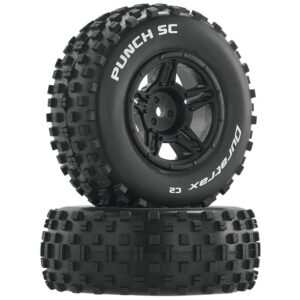 duratrax punch sc c2 front rear mounted tires slash 4x4 blitz 2 dtxc3705