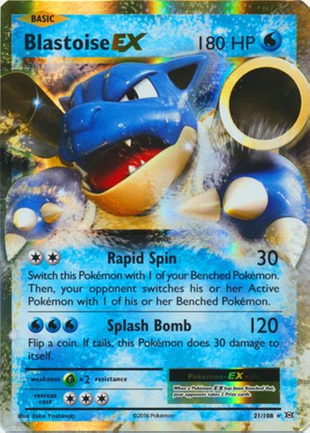 Pokemon - Blastoise-EX (21/108) - XY Evolutions - Holo