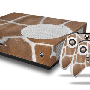 WraptorSkinz Decal Vinyl Skin Wrap Compatible with Xbox One S Console and Controllers - Giraffe 02