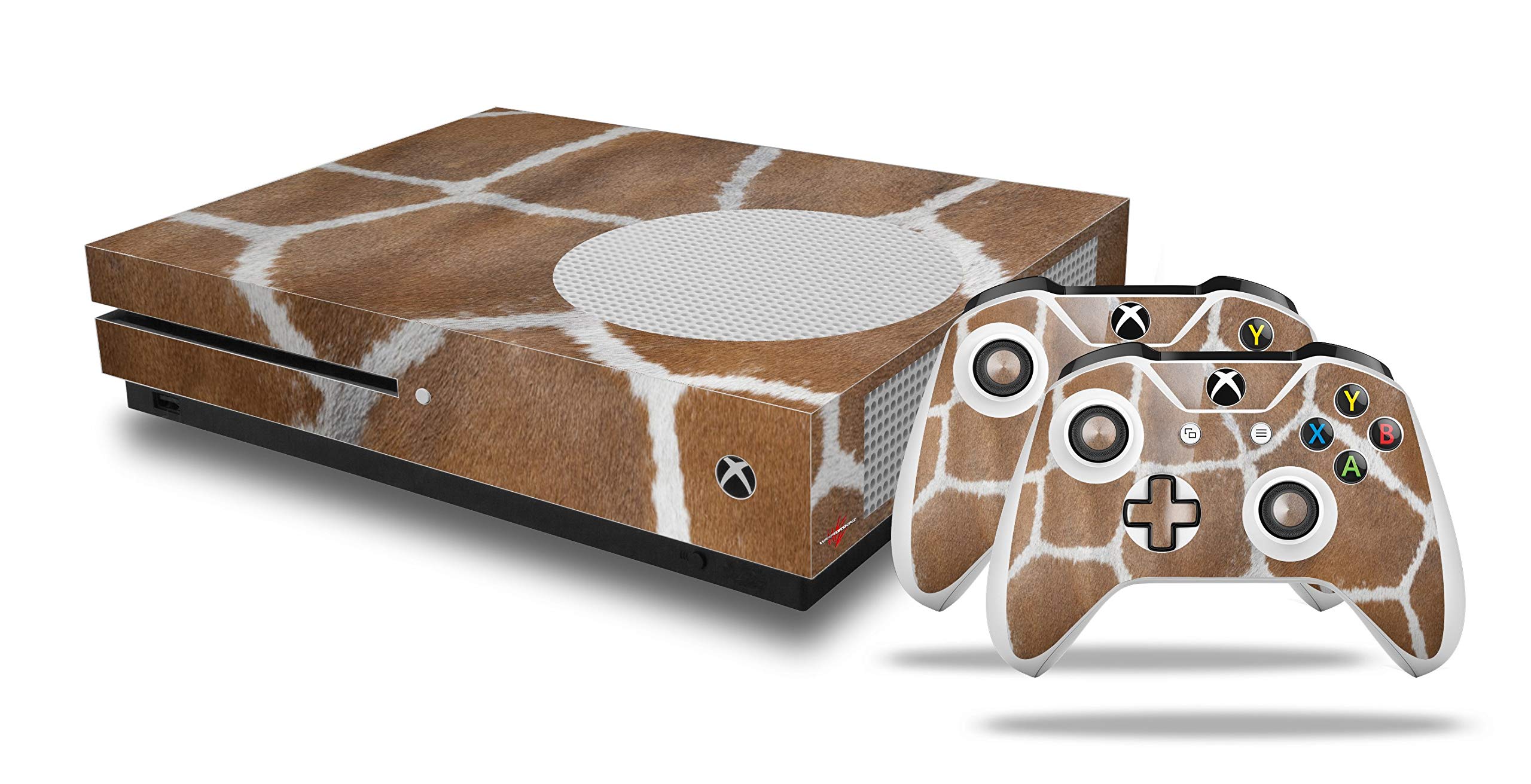 WraptorSkinz Decal Vinyl Skin Wrap Compatible with Xbox One S Console and Controllers - Giraffe 02