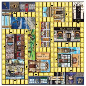 Deluxe 221B Baker Street Board Game - 200 Intriguing Adventures 2-6 Players