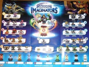 skylanders imaginators character and creation crystal checklist poster