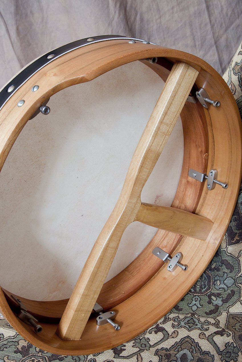 Bodhran, 14" x 3.5", Tune, Mulberry, T-Bar