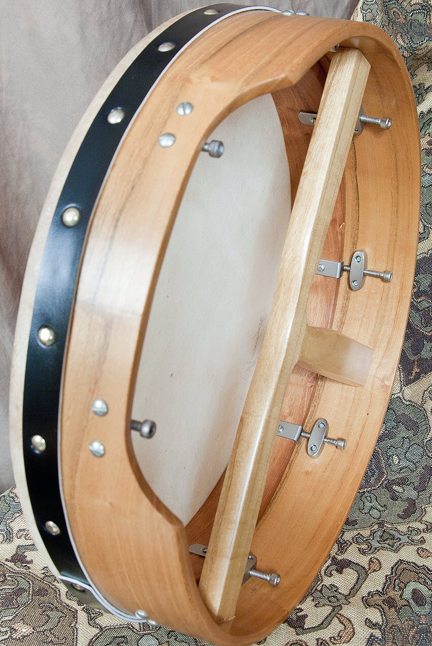 Bodhran, 14" x 3.5", Tune, Mulberry, T-Bar