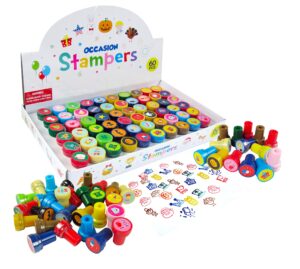 tiny mills 60 pcs holidays and occasions assorted stampers for kids 60 different stamper designs scrapbooking craft stampers teacher stampers