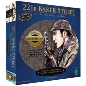 deluxe 221b baker street board game - 200 intriguing adventures 2-6 players