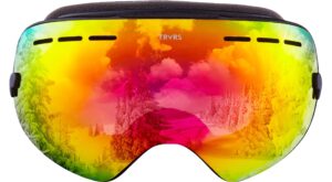 retrospec g2 ski and snowboard goggles for men and women, with magnetic 100% uv blocking, anti-scratch and anti-fog lenses for protection and comfort one size fits most