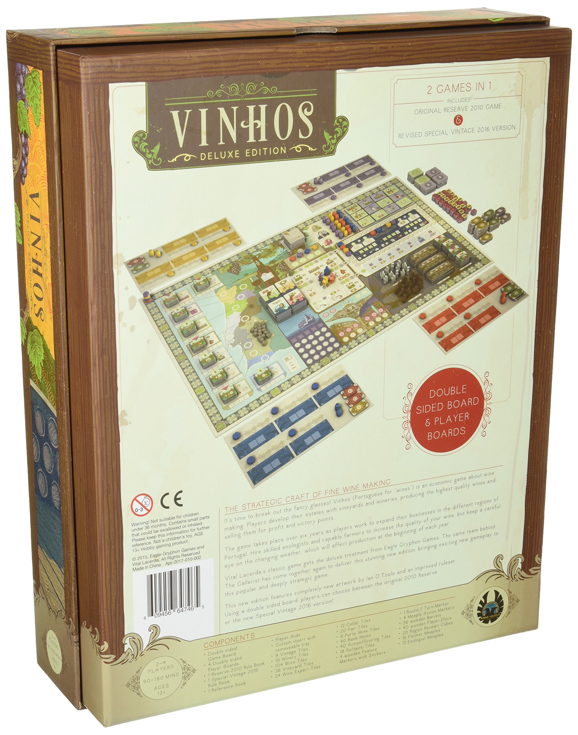 Eagle Games Vinhos Deluxe Board Game Strategy Board Game