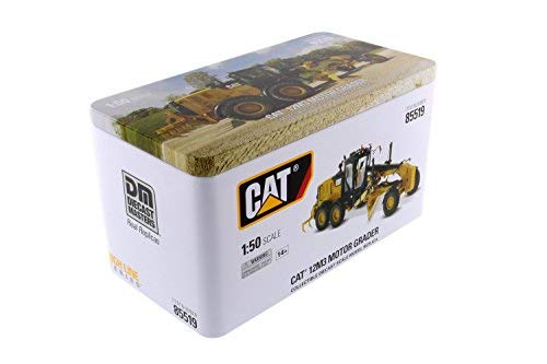 Diecast Masters 1:50 Caterpillar 12M3 Motor Grader | High Line Series Cat Trucks & Construction Equipment | 1:50 Scale Model Diecast Collectible | Diecast Masters Model 85519