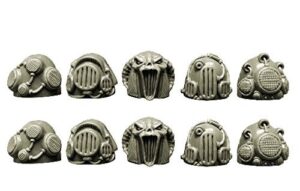 28mm pleasure legions: space knights sonic/steam shoulder pads by spellcrow