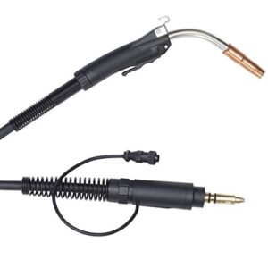 radnor 64002612 250 a - 320 a pro .040'' - .045'' air cooled mig gun with 12' cable and miller style connector