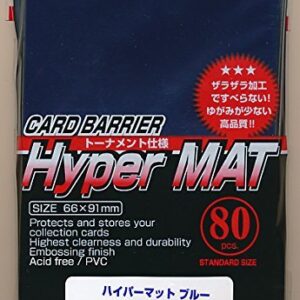 KMC Hyper Matte Sleeves BlueÃƒÂ—5 Sets (5 Packs/total 400 Sheets) (Japan Import) Made in Japan by KMC