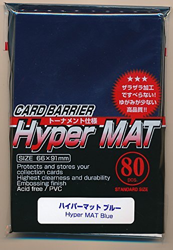 KMC Hyper Matte Sleeves BlueÃƒÂ—5 Sets (5 Packs/total 400 Sheets) (Japan Import) Made in Japan by KMC