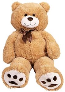 kangaroo 36" giant teddy bear stuffed animal - perfect valentine's day gift for girls, boys & loved ones, large teddy bear, soft plush toy for all ages