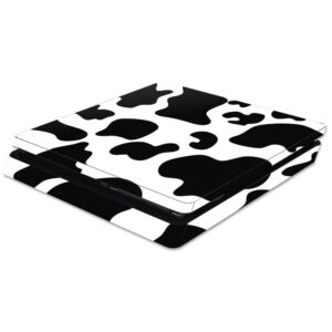 mightyskins skin compatible with sony ps4 slim console - cow print | protective, durable, and unique vinyl decal wrap cover | easy to apply, remove, and change styles | made in the usa