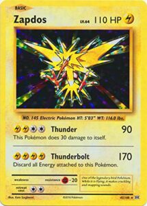 pokemon - zapdos (42/108) - xy evolutions - holo