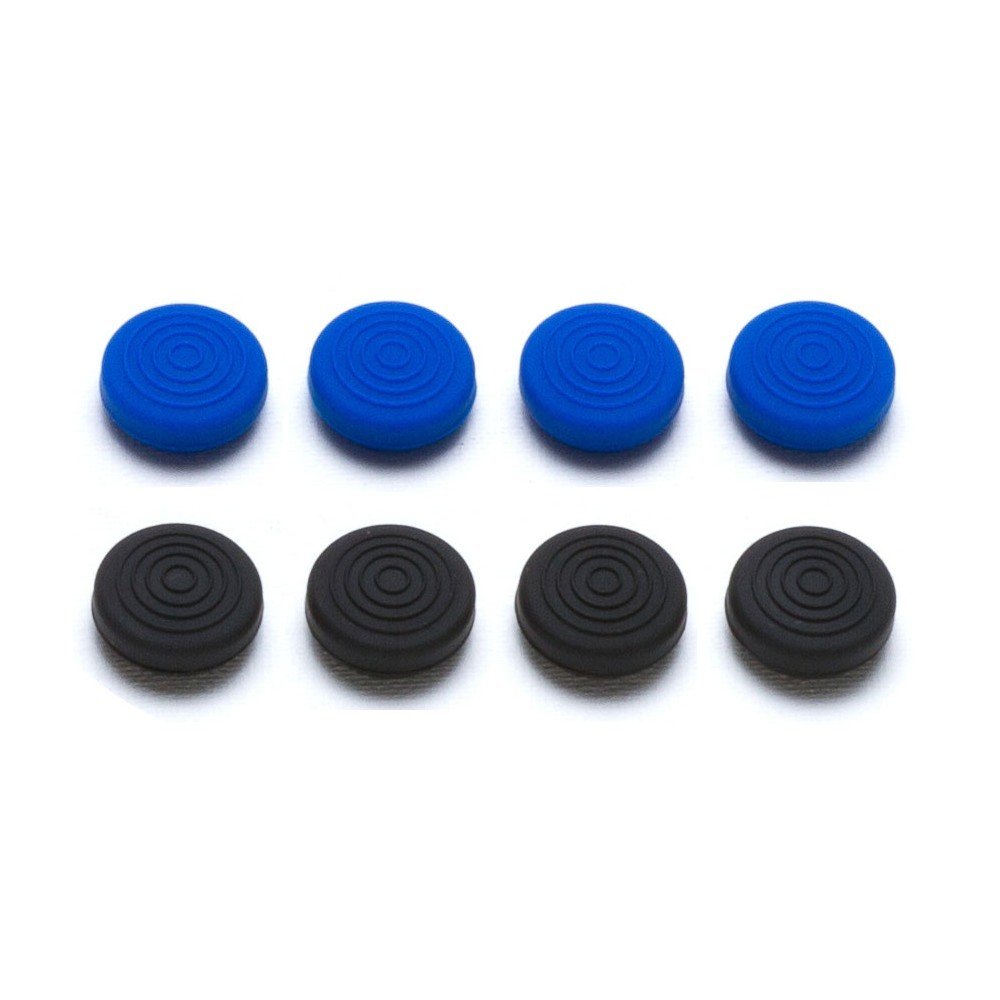 Snakebyte Control: Caps - 8x Thumb Grips for PlayStation 4 Controller/Gamer Pad (4x Black/ 4x Blue)