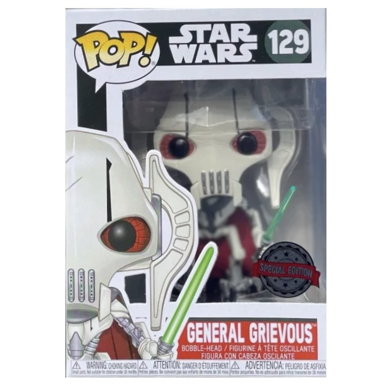 Funko - Star Wars - General Grievous Exclu Pop 10 cm - 0889698106580