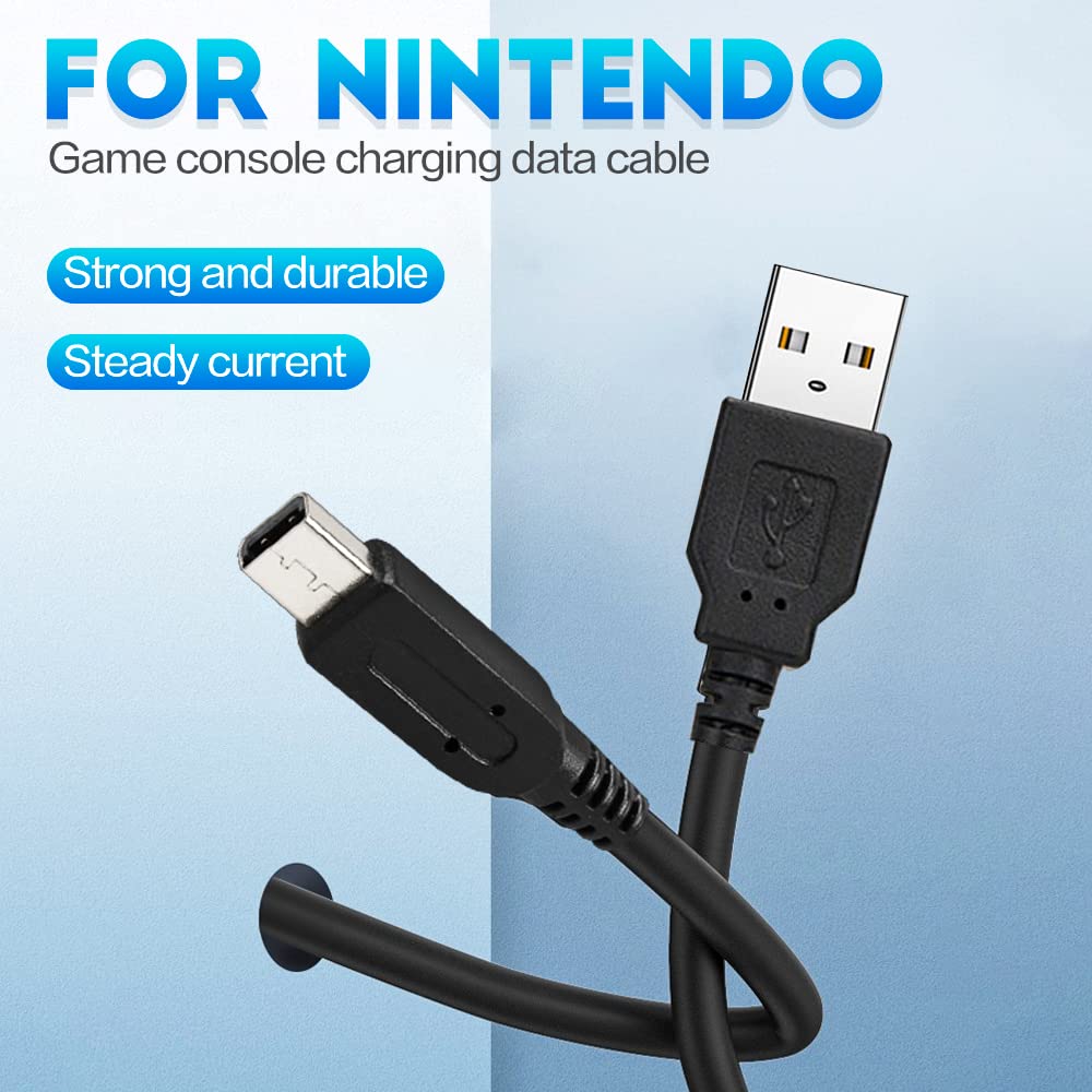 RUTICH USB Charger Power Cable for Nintendo 3DS/DSI/DSIXL - 3 Pack