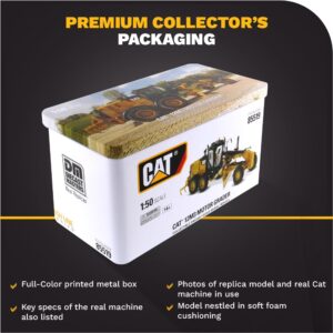 Diecast Masters 1:50 Caterpillar 12M3 Motor Grader | High Line Series Cat Trucks & Construction Equipment | 1:50 Scale Model Diecast Collectible | Diecast Masters Model 85519