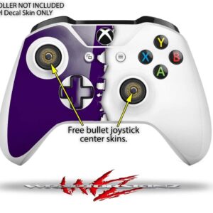 WraptorSkinz Decal Vinyl Skin Wrap Compatible with Xbox One S Console and Controllers - Ripped Colors Purple White