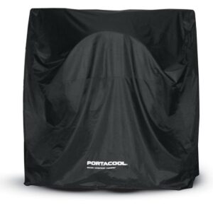 portacool parcvrh37000 replacement protective cover for hurricane 370 portable evaporative cooler, black