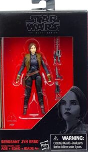 star wars, 2016 the black series, sergeant jyn erso (rogue one) exclusive action figure, 3.75 inches