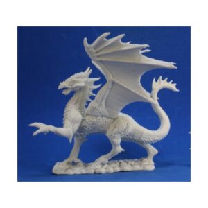 reaper rpr77329 bones silver dragon miniature