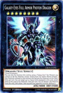 yu-gi-oh! - galaxy-eyes full armor photon dragon (cros-en095) - crossed souls - 1st edition - super rare by yu-gi-oh!