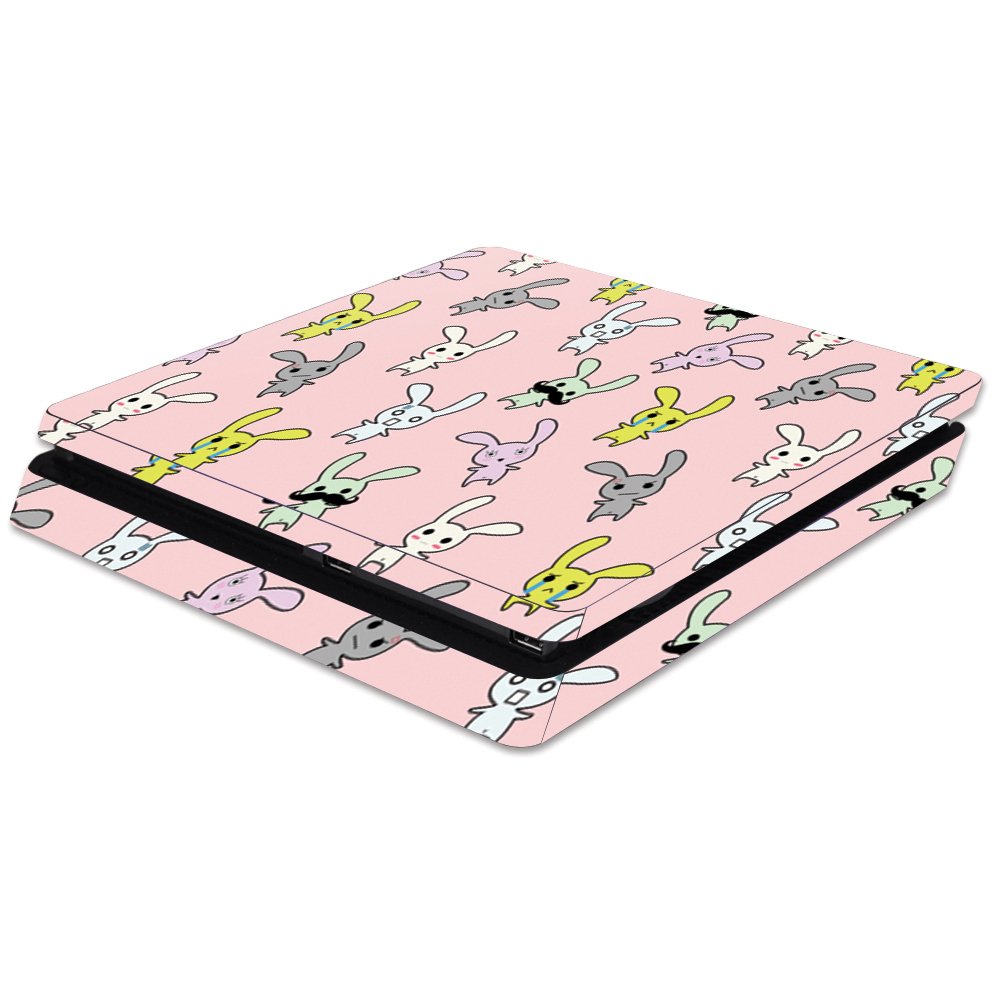 MightySkins Skin Compatible with Sony PS4 Slim Console - Bunny Bunches | Protective, Durable, and Unique Vinyl Decal wrap Cover | Easy to Apply, Remove, and Change Styles | Made in The USA