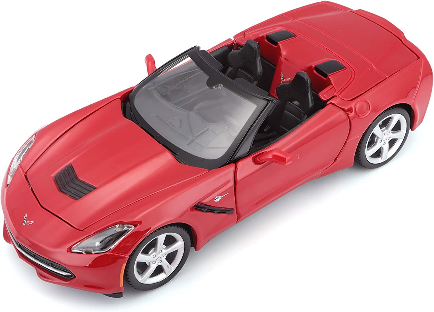 Maisto 2014 Chevrolet Corvette C7 Convertible 1/24 31501 (31501RD), Red and Black