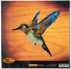 jacamow guitar and bass instrument inlay sticker hummingbird