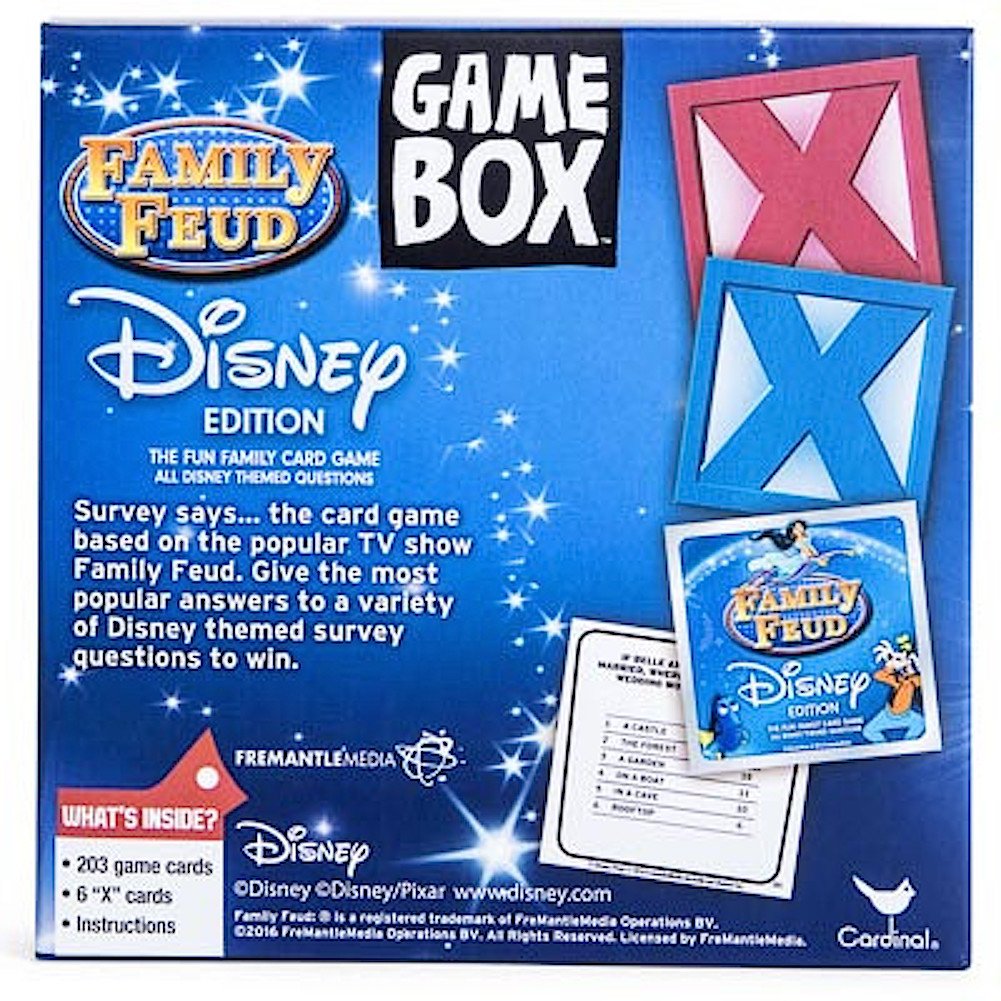 Cardinal Disney Family Feud Game Box, Multicolor