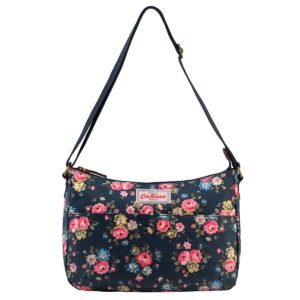 cath kidston matt oilcloth the all day bag crossbody handbag latimer rose colour navy