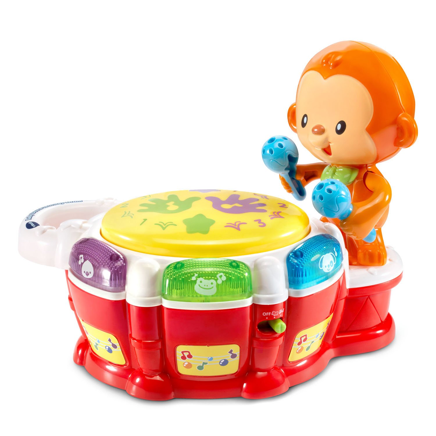 VTech Baby Beats Monkey Drum includes Toy Drum^AAA Battery (3)^Manual