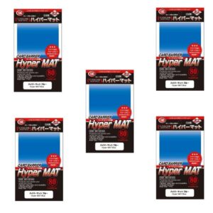 kmc hyper matte sleeves blueÃƒÂ—5 sets (5 packs/total 400 sheets) (japan import) made in japan by kmc